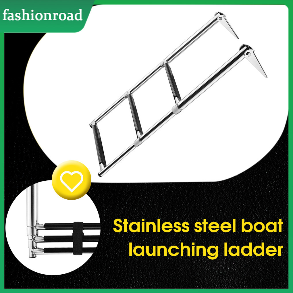 Boat Ladder Stainless Steel Telescoping Polished Tube Sliding Mount ...