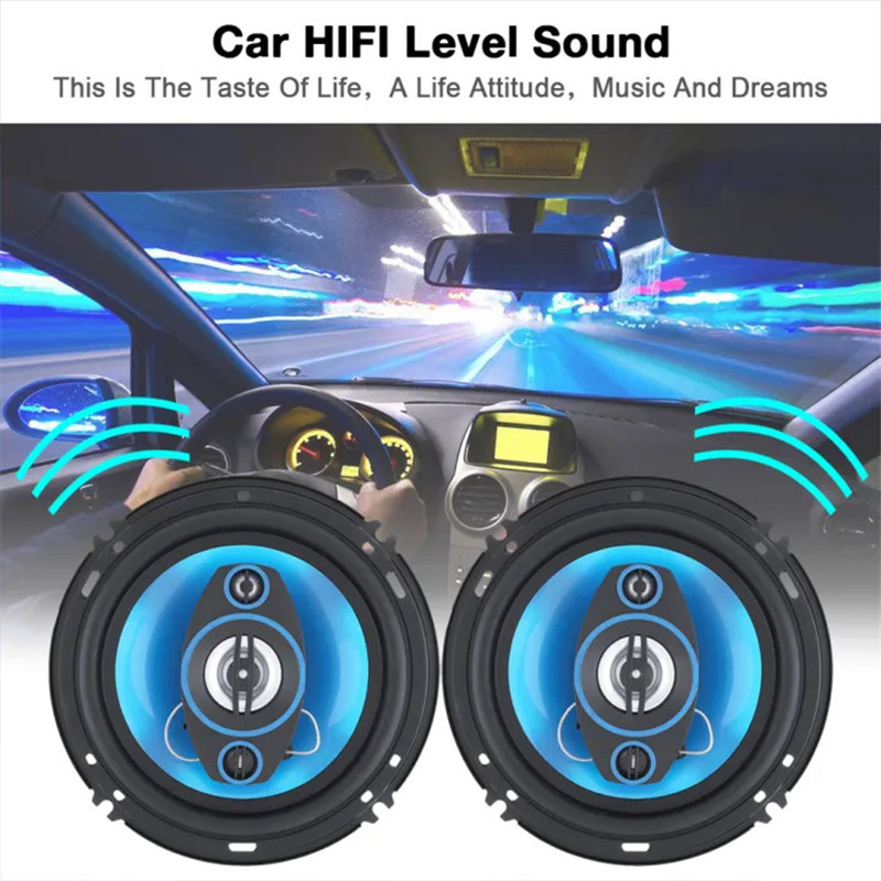 D Car Stereo Audio Universal Car Stereo TS-1671 5/6 inches Car Speaker ...