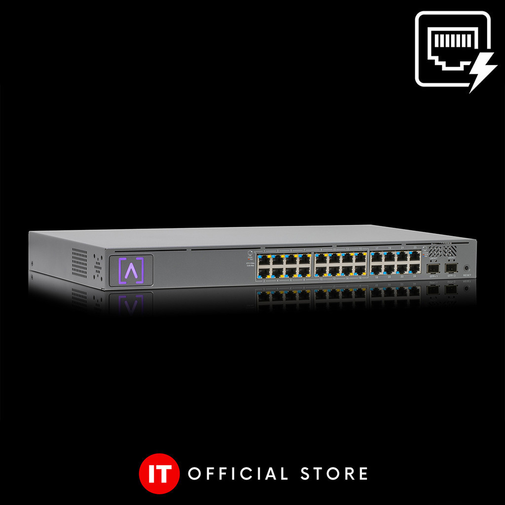 Alta Labs S24-POE - 24-port Managed Gigabit PoE Switch with (16) ports ...
