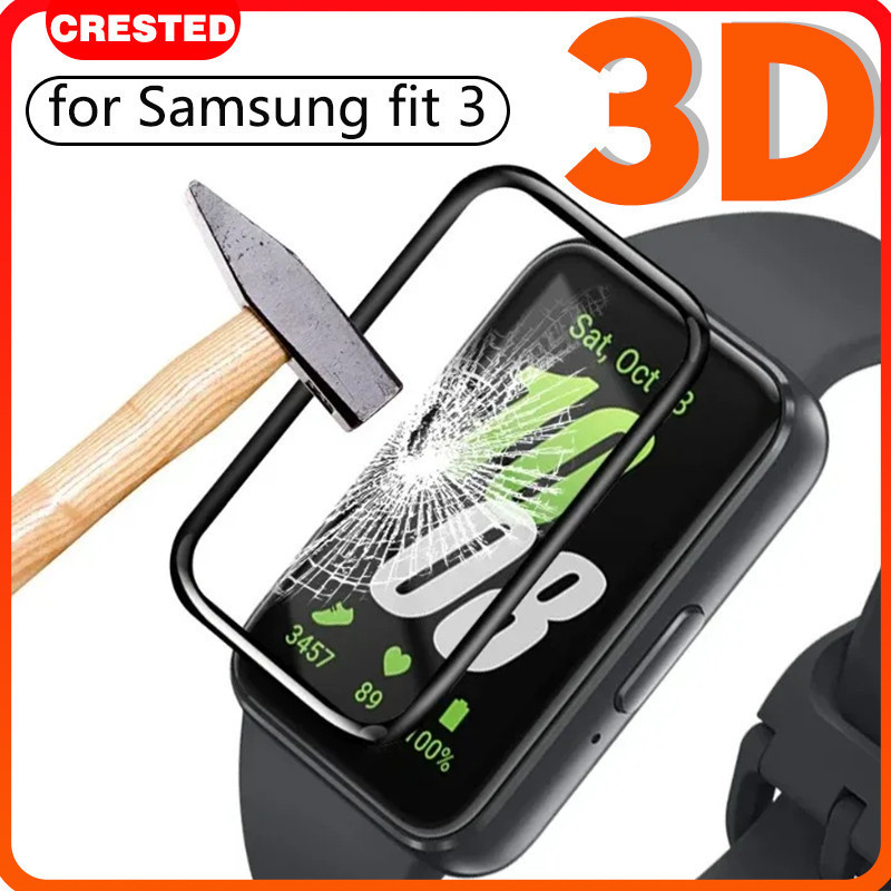Tempered Glass Film for Smartwatch Samsung Galaxy Fit 3 3D Anti Gores ...