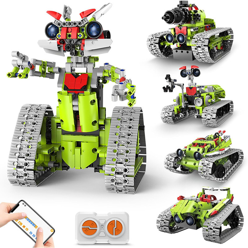 Technic 5 in1 STEM Remote Control Building Kit RC Car/Tank/Robot ...