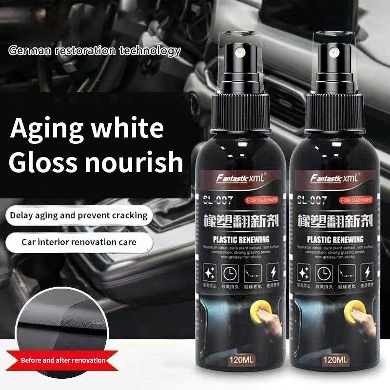 Car Plastic Retreading Agent Black Trim Restorer Rubber Restorer ...