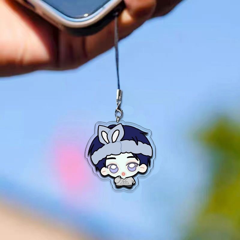PLAVE Acrylic Keychain Cartoon Acrylic Pendant Bag Mobile Phone Pendant ...