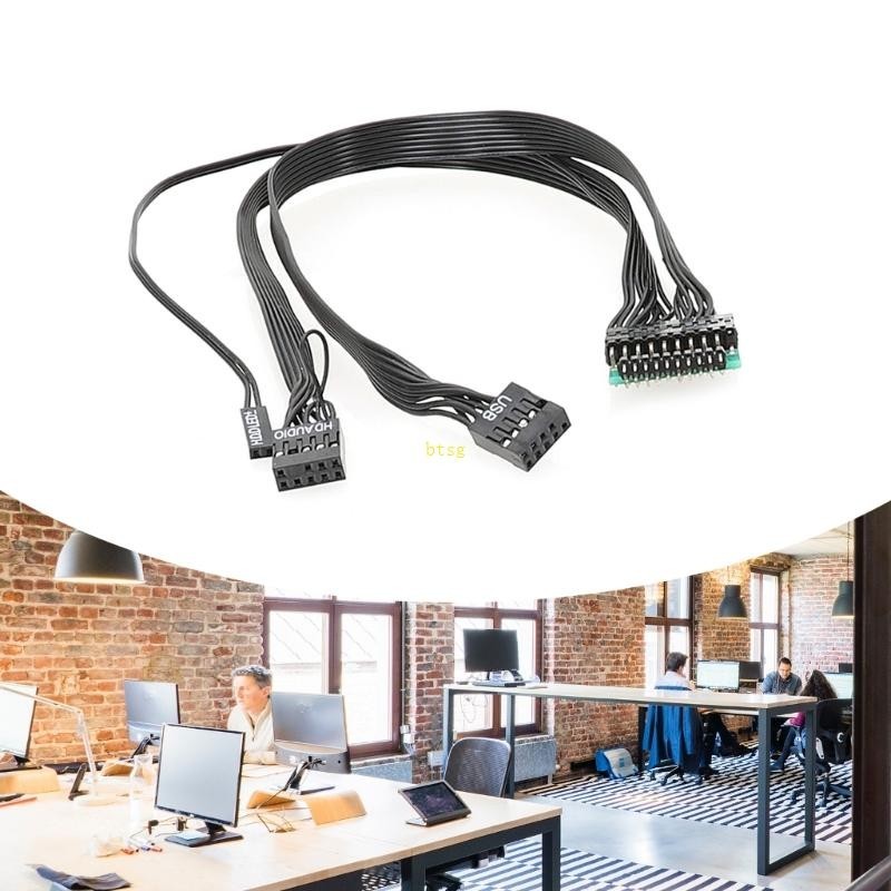 BT USB to 19Pin Internal Extension Adapter Cable Motherboard 19Pin Male ...