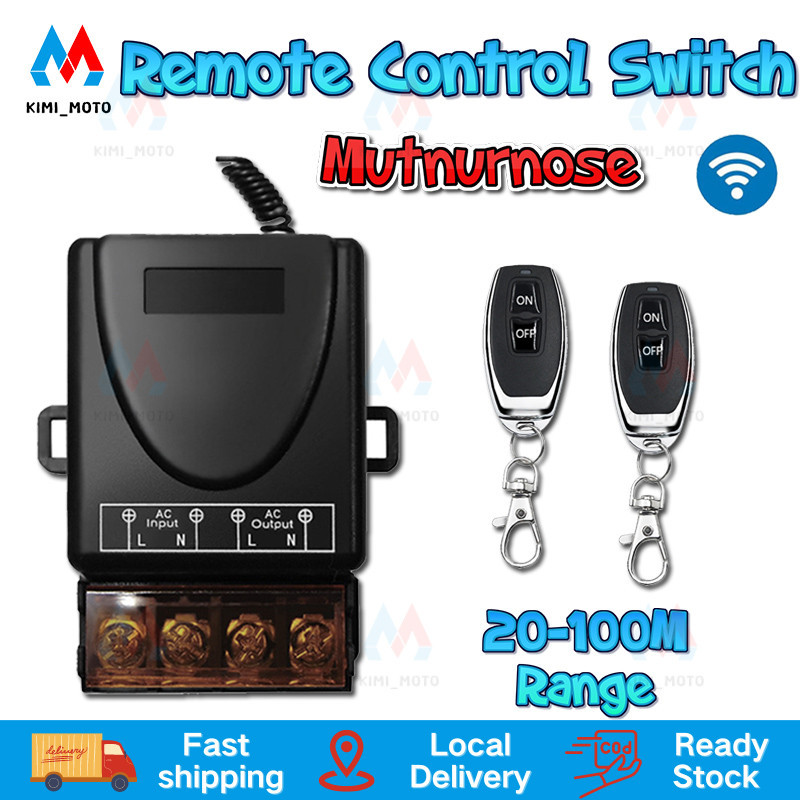 【COD】 433MHz 220V Water Pump Remote Control Switch 20-100m range ...
