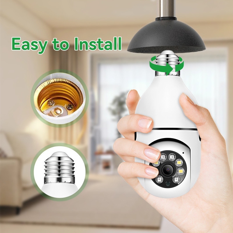 [ysxlite app]cctv camera connect to cellphone wireless with voice bulb ...