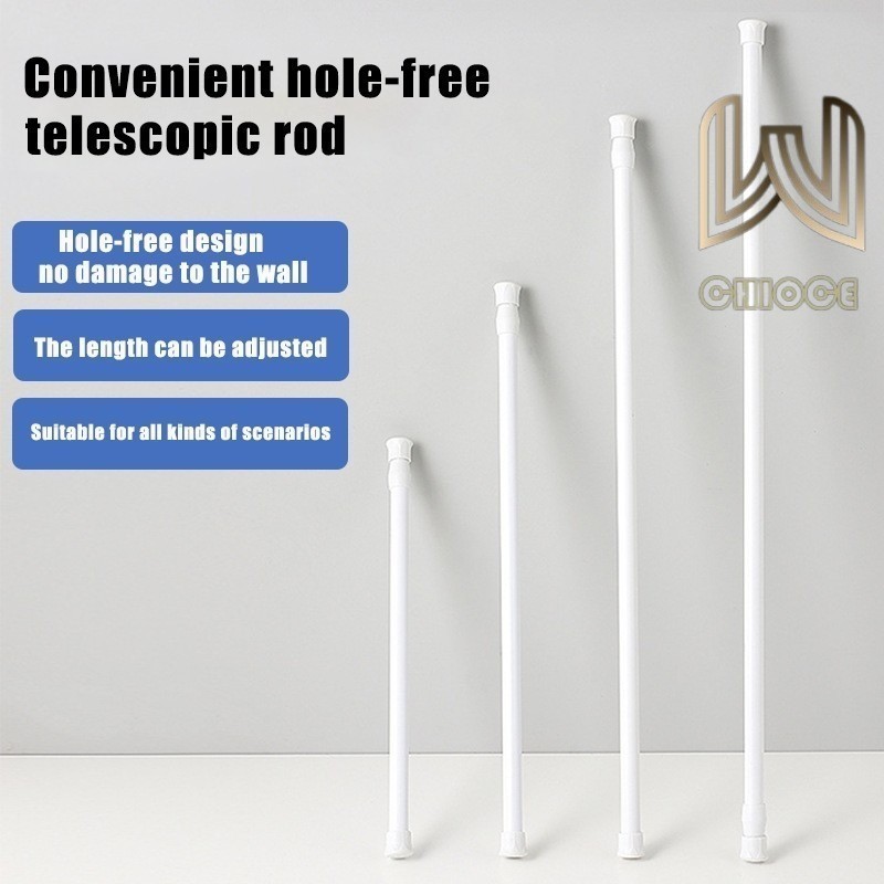 Curtain Rod Adjustable Telescopic Curtain Rod Retractable Stainless ...