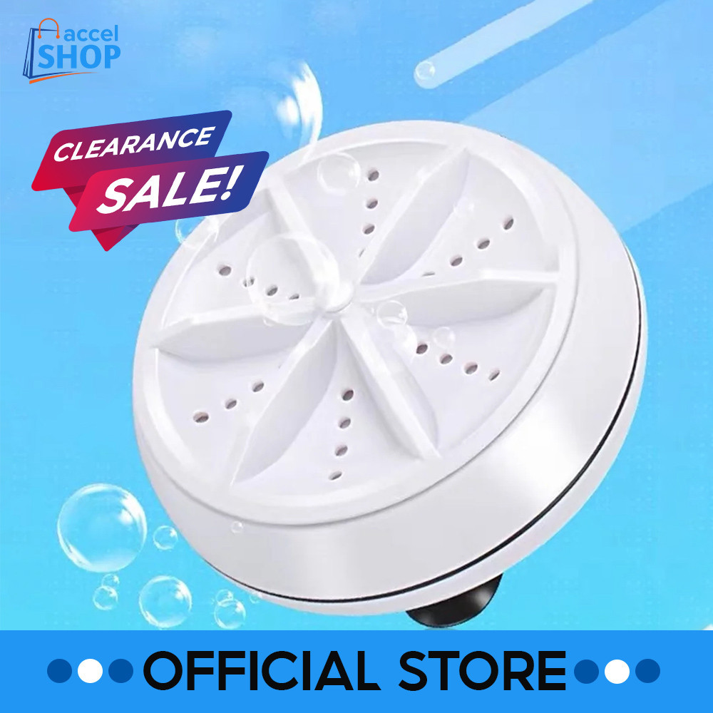Accel CLEARANCE SALE Mini Washing Machine Ultrasonic Turbine Portable ...