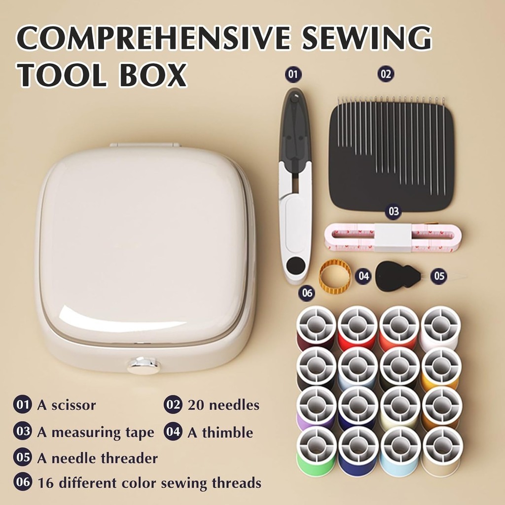 Magnetic Sewing Tool Kit, 6-Piece Set, New Portable Travel Home Small ...