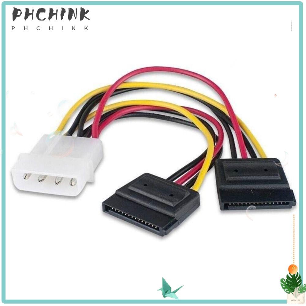 CHINK Power Extension Cable, 4 Pin to 15 Pin 7.48in Dual Hard Drive ...