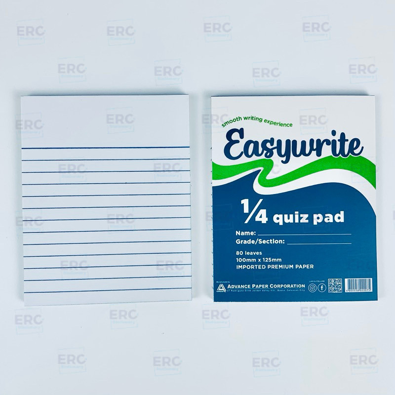 Buy 1 Get 1 Free Pad Easywrite 1/4 1/2 Crosswise Lengthwise ...