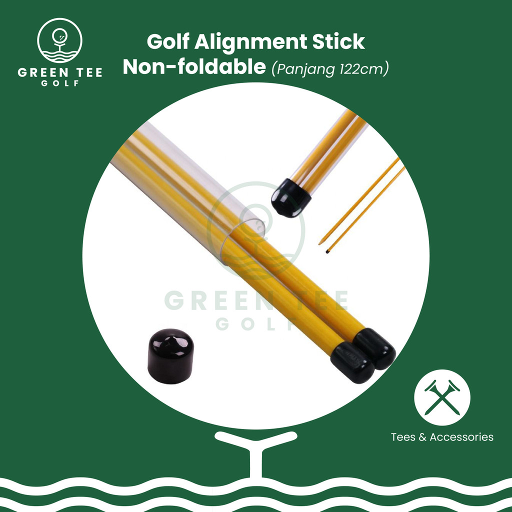 Golf Alignment Stick Unfoldable Portable Swing Path Trainer Aligner ...