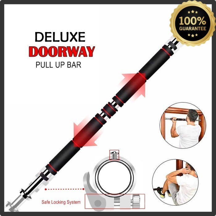 Doorway Pull Up Bar Chin Up Fitness Bar No Screw Safety Locker High ...