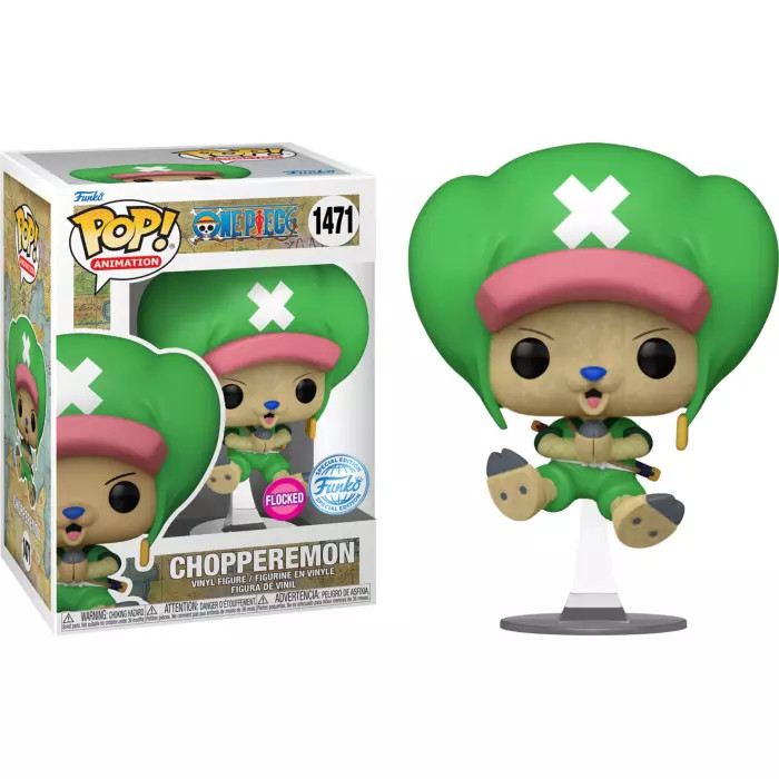 Funko Pop! Animation:One Piece Flocked Chopper Chopperemon Collectable ...
