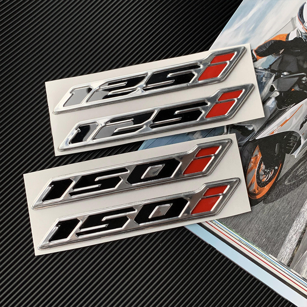 RE 2pcs Multi-Colors Motorcycle 3D Honda Click and 125i or 150i Emboss ...