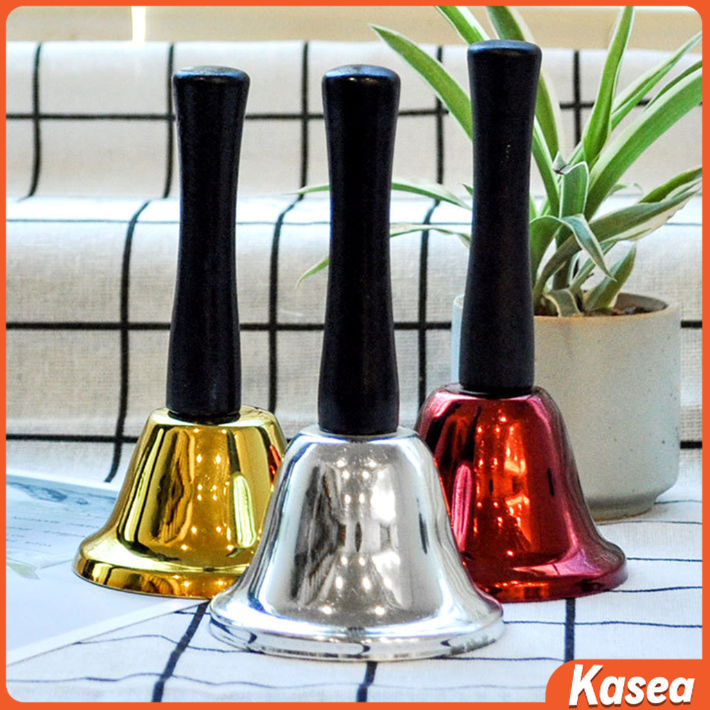 KAS Loud Hand Bells for Adults, Dinner Bells for Inside Classroom Bell ...