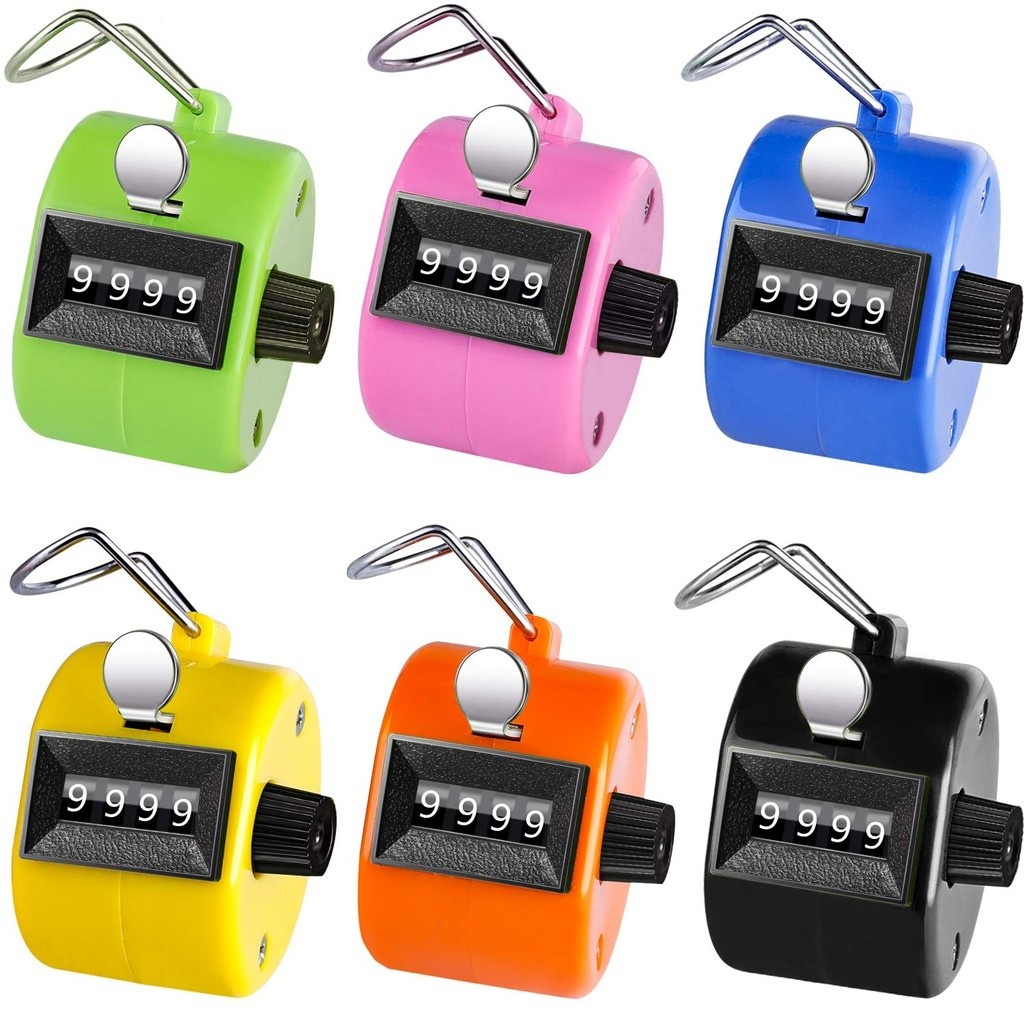 Hand Tally Counter 4 Digit Tally Counters Mechanical Palm Counter ...