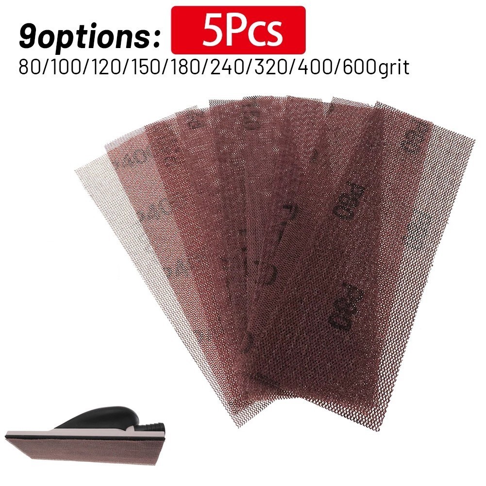 【HOT】198*70MM Mesh Sanding Disc Sandpaper Hook Loop Dust-Free Anti ...
