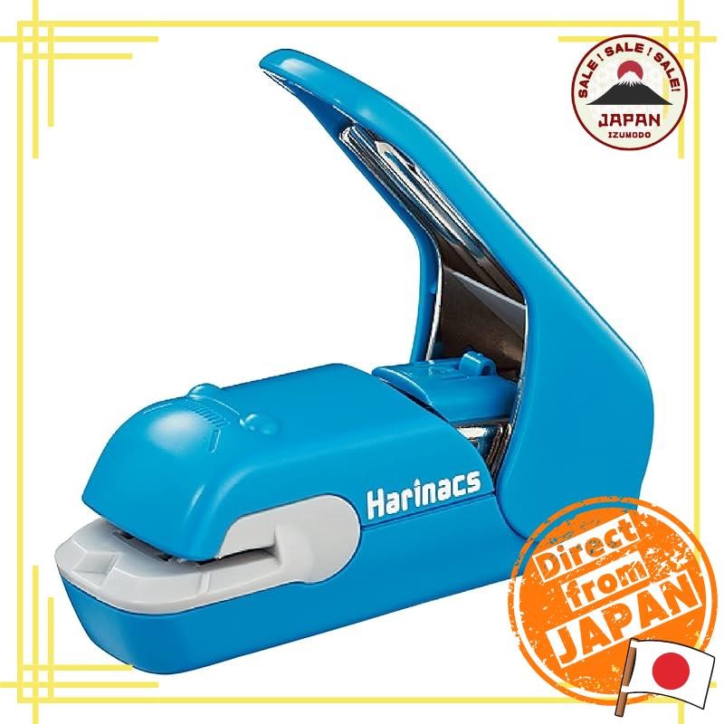 KOKUYO Stapler, needle-less stapler without holes, Harinax Press, blue ...