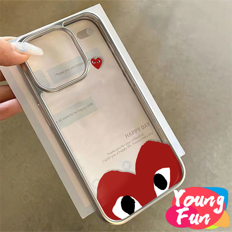 Trendy Red Black Heart Case for iPhone 16 Pro Max 15 11 14 XR 13 12 Pro ...