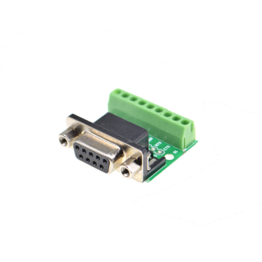 DB9 RS232 Serial to Terminal Female Adapter Connector Breakout Board ...