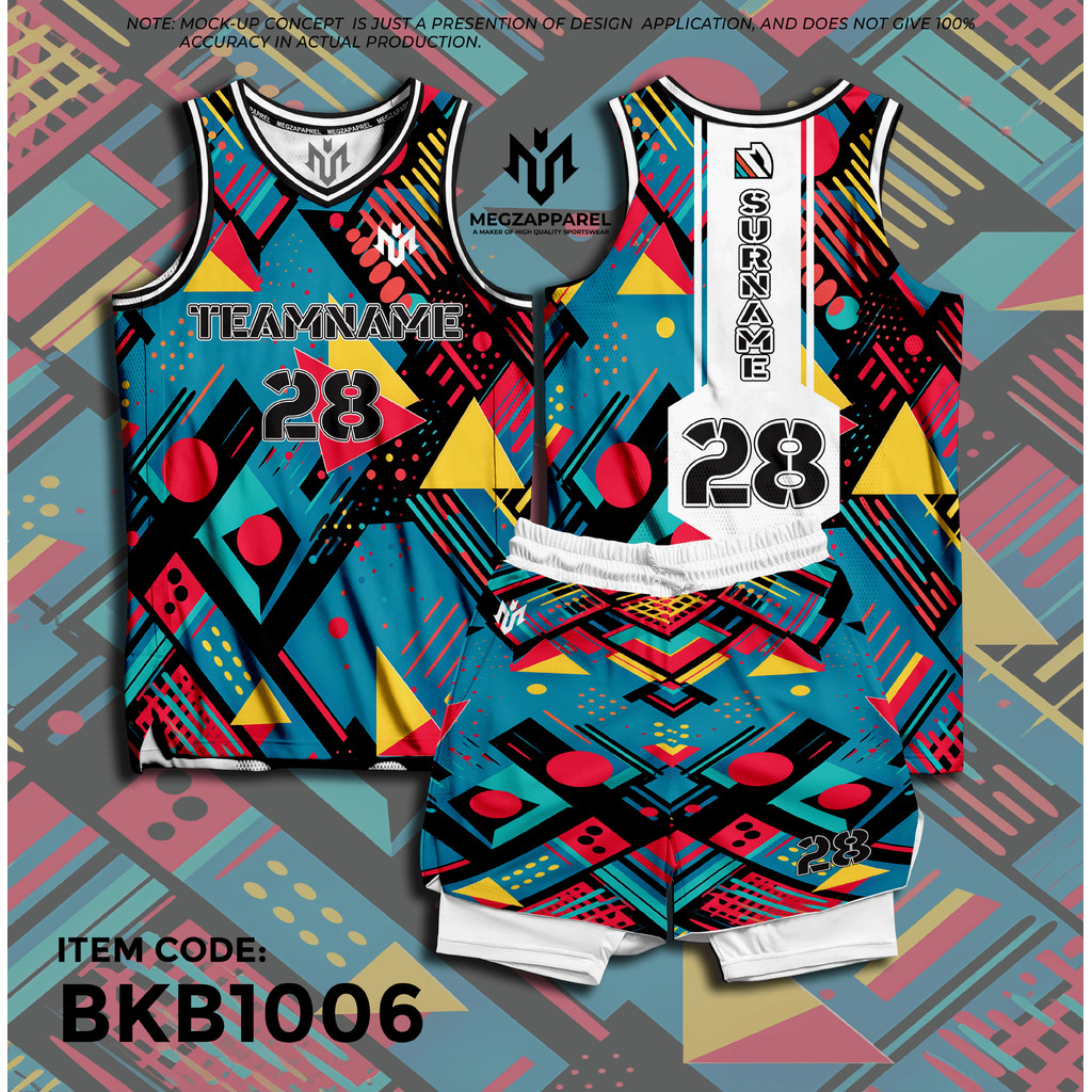 MEGZ BKB1006 Customize Basketball Jersey Full Sublimation Free Change ...