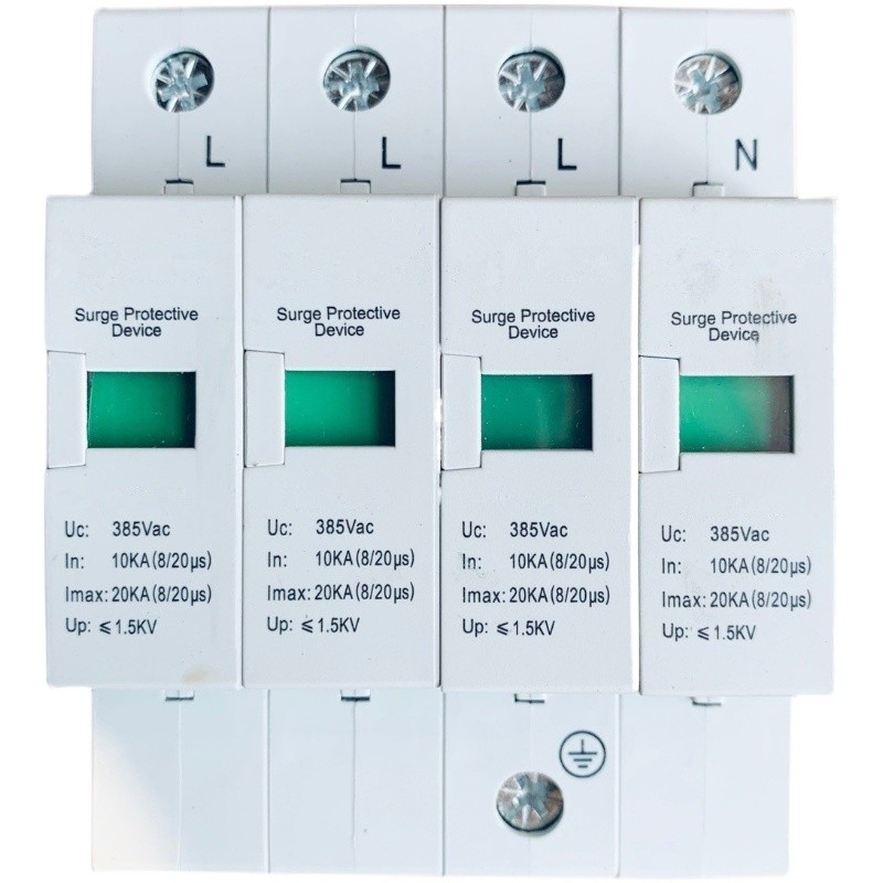 20KA surge protector UP1.5KV three-stage distribution box class C power ...