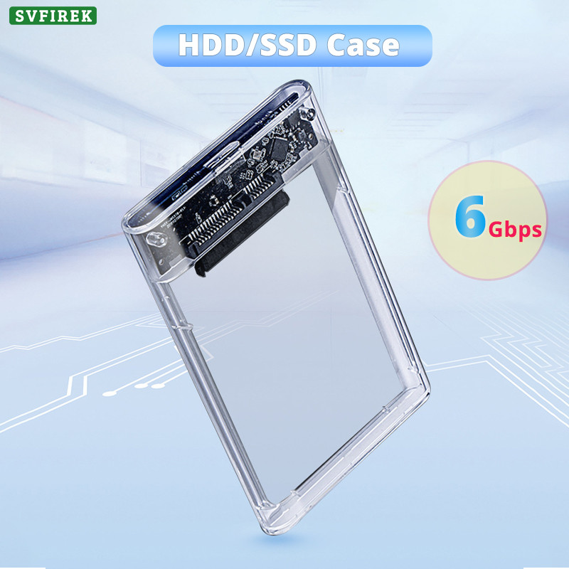 SATA To USB3.1 SSD Enclosure 2.5 Inch Transparent External Hard Disk ...