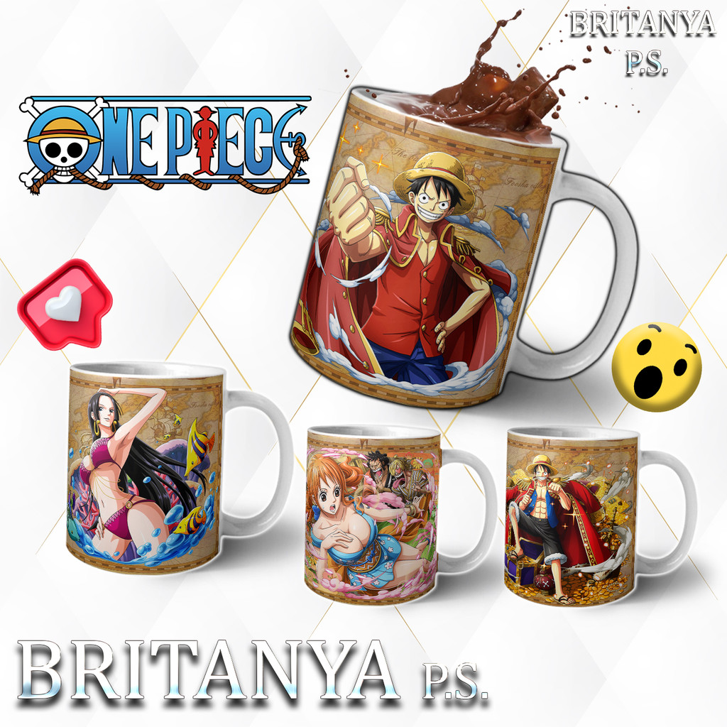 ONEPIECE SET A CHARACTER ANIME MUG DESIGN | Shopee Philippines