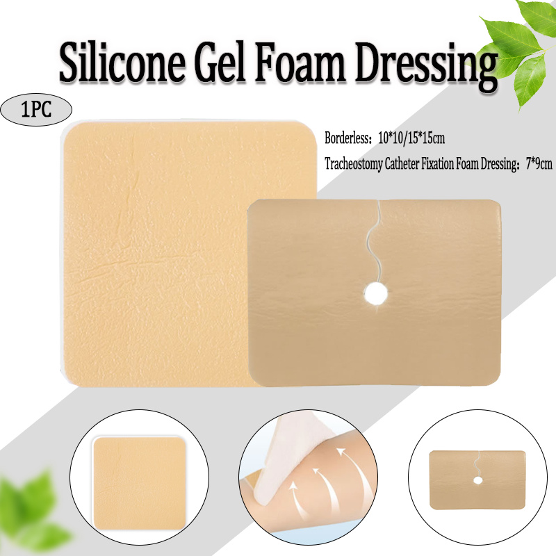 Medical Foam Silicone Gel Dressing Sacrotracheostomy Catheter Fixation ...