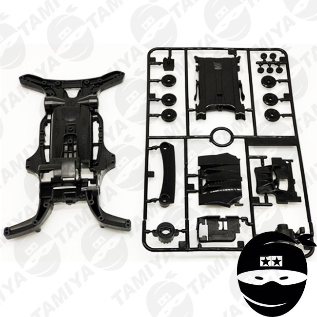 Tamiya AR Chassis Black internals Metallic Gray (Monocoque) Chassis ...