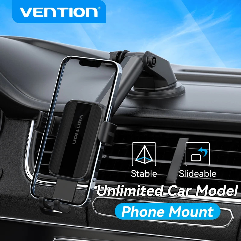 Vention Car Phone Holder Stand Suction Cup Adjustable Universal Holder ...