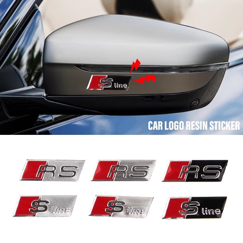 For Audi SLine Logo A3 A4 A5 A6 A7 A8 Q3 Q5 RS3 RS4 RS5 RS6 S3 S4 S5 ...