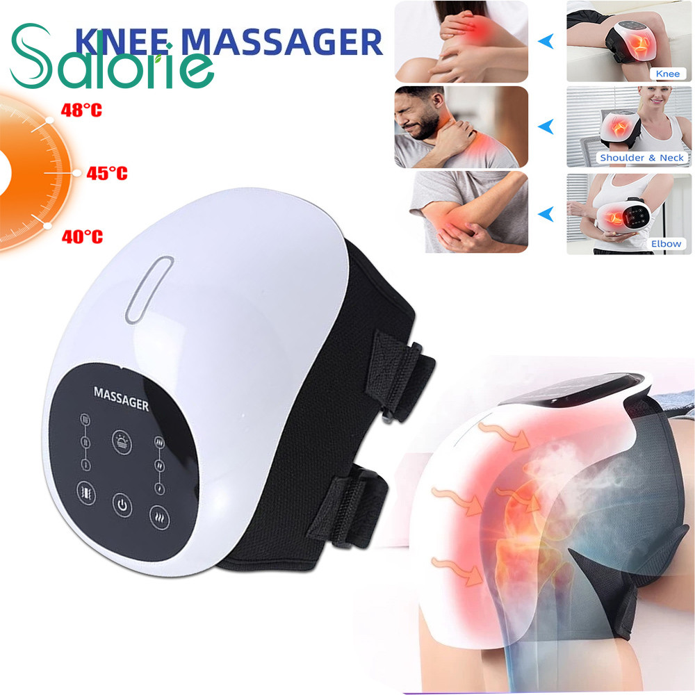 Electric Knee Massager Heating Knee Pad Air Compression Massager ...