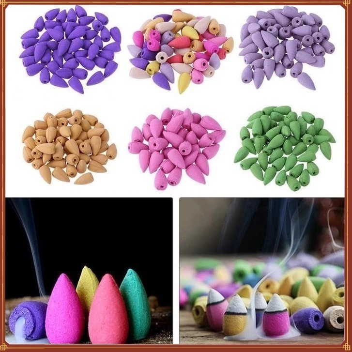 50 Pcs Backflow Incense Cone Insenso For Bad Spirit//Waterfall Backflow ...