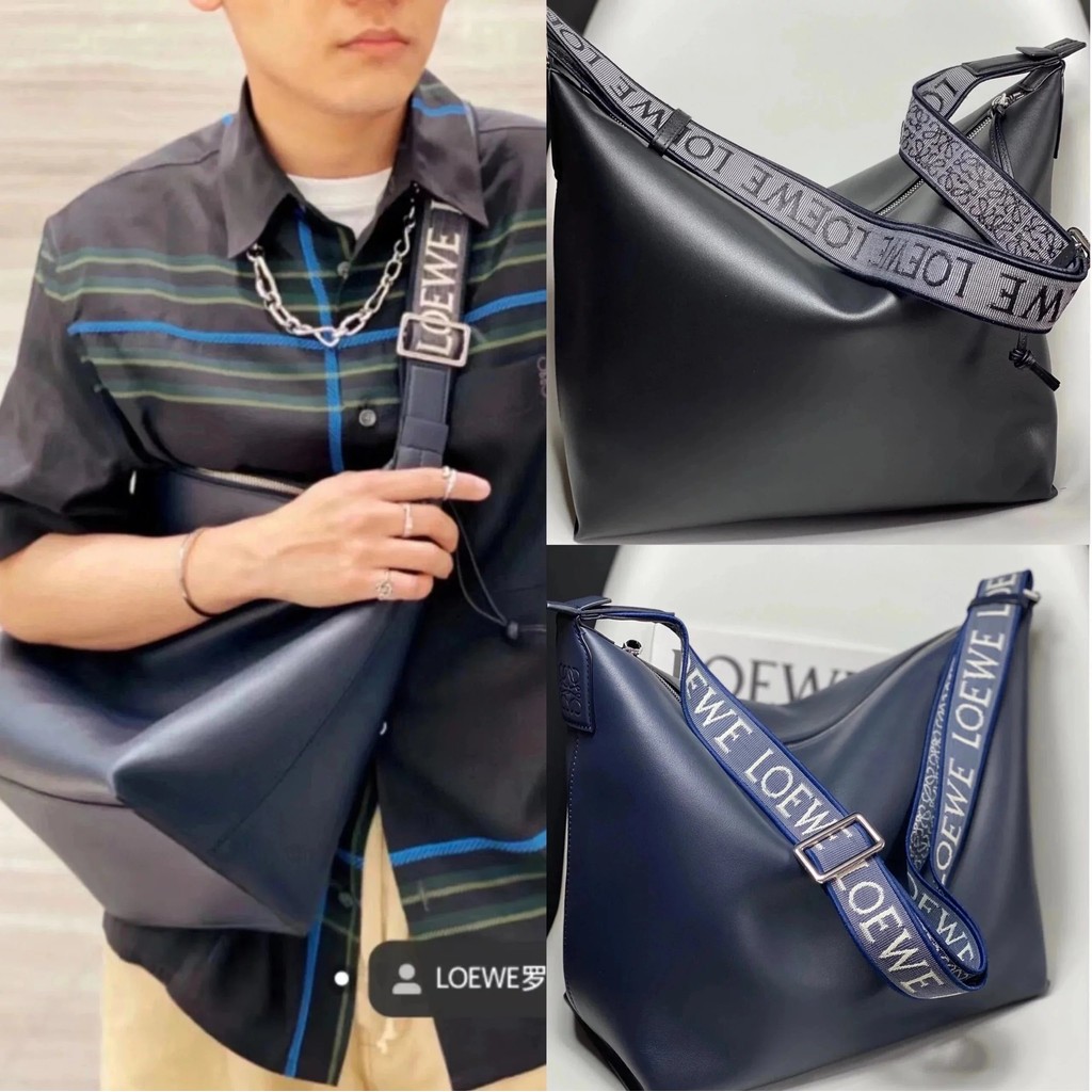 LOEWE LOEWE Men's Shoulder Messenger Bag Men's Lunch Box Bag Cubi 2022 ...