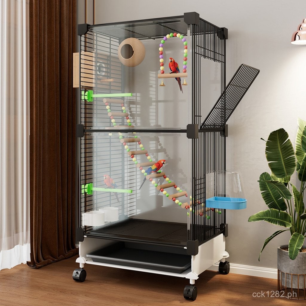 Tiger Skin Starling Villa with Cockatiel and Lovebird Breeding Box ...