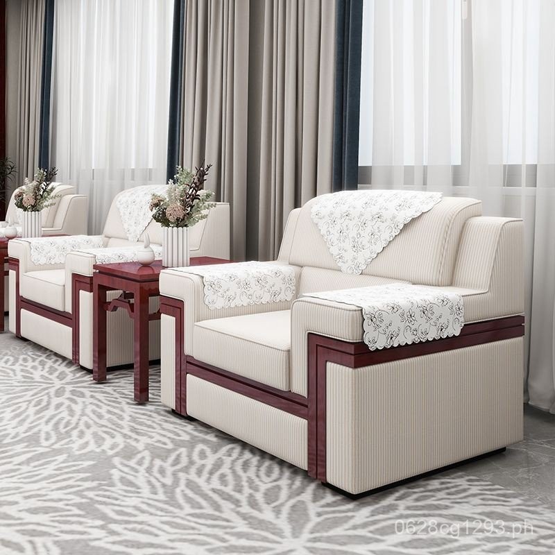 Office Business♤Sectional Sofa VIP Reception Hall Coffee Table Single ...