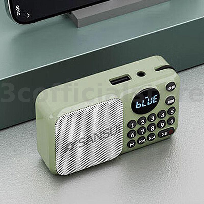 SANSUI U1 Bluetooth Speaker with FM Radio Dual Magnetic Drivers ...