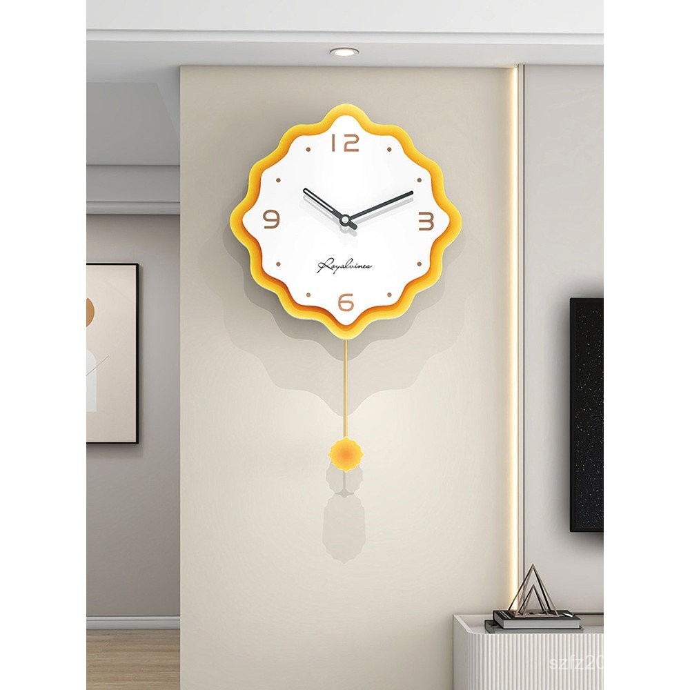 Living Room Clock New Model Swing Clock2023Wall Clock Silent Modern ...