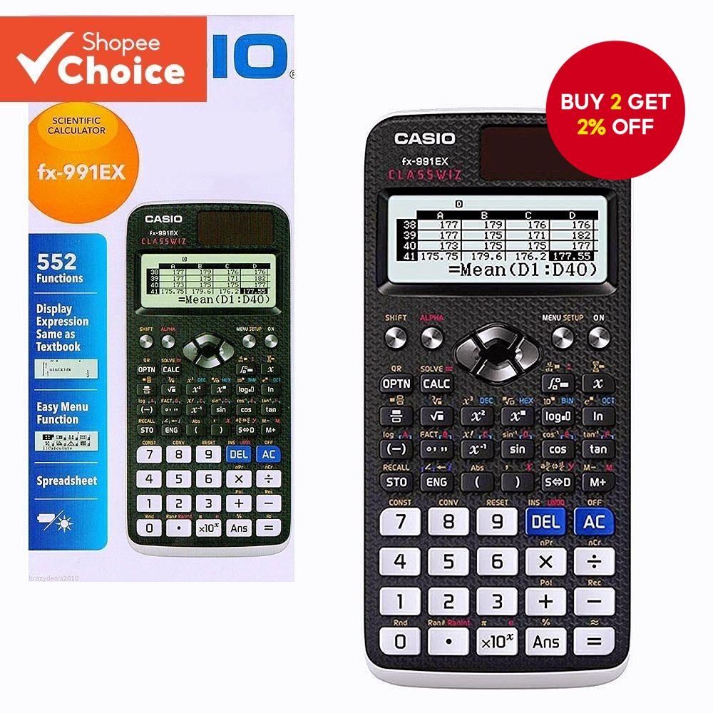 Original Casio Scientific Calculator FX-991EX FX-991ES Plus FX-82MS Calculators New Edition 240 ...