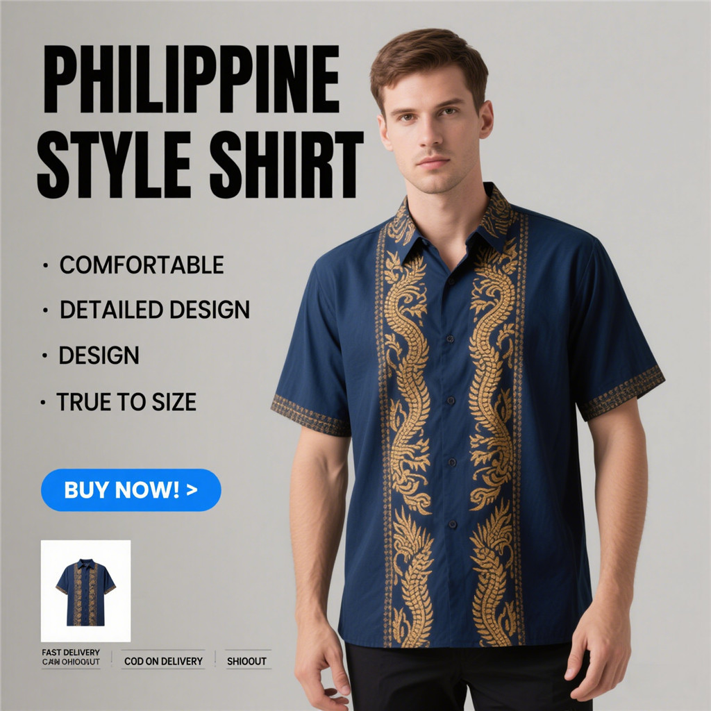 2025 modern barong filipiniana Pinya Jusilyn Polo Barong Short Sleeves ...