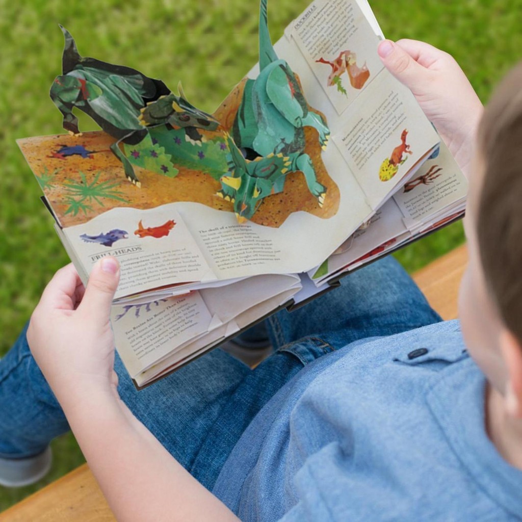 Dinosaurs Encyclopedia Complete Illustrated Interactive 3D Dinos Book ...