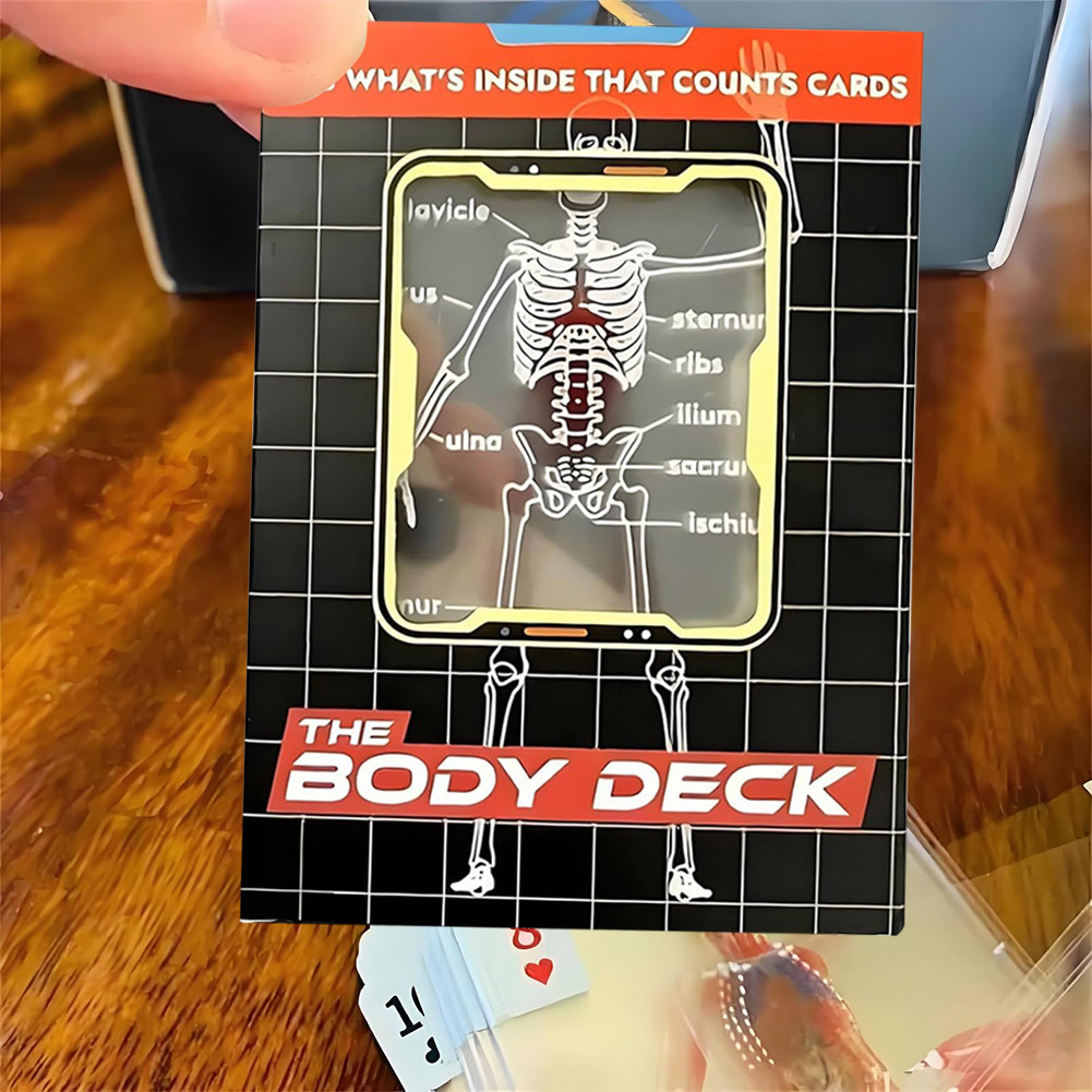 3D Image Educational Cards Reusable Body Transparent Playing Cards ...