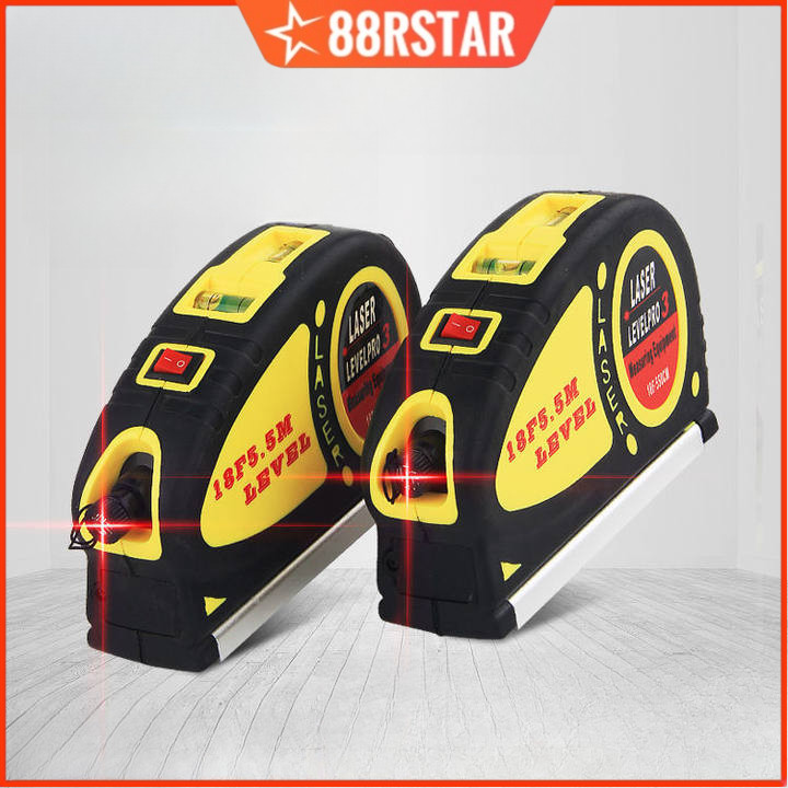 Small Laser Level Cross Projector Tape Measure 4 In 1 High ...
