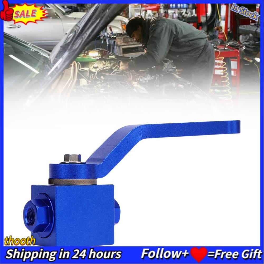thooth-ph Oreilet Brake Line Lock Shut Off Valve Aluminium Alloy 1/8in ...