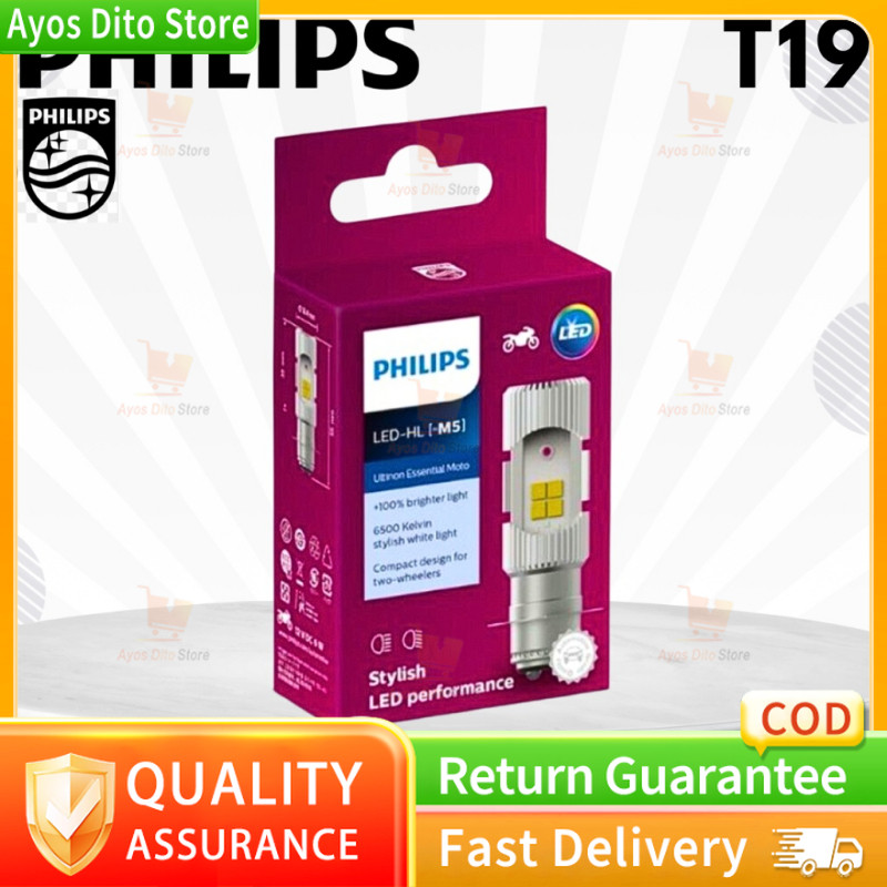 Philips LED - Headlight Bulb 12V 6/6W M5 / T19 - Ultinon Essential Moto ...