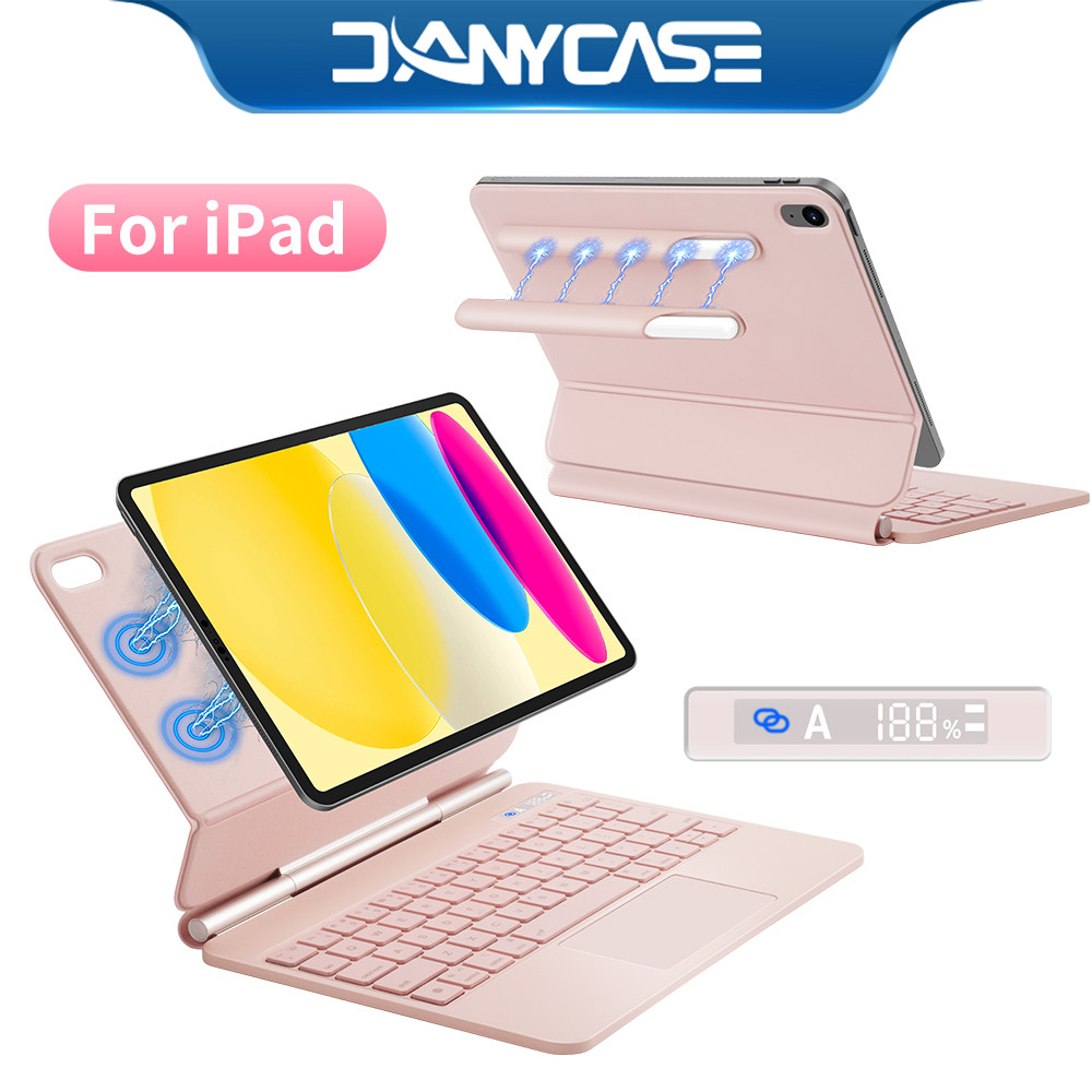 DANYCASE Magnetic Keyboard Case for iPad 11th 10th Air 11 13 Air4 5 Pro ...