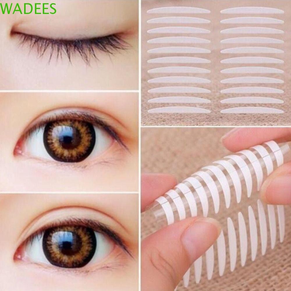 WADEES 200Pairs Invisible Double Eyelid tape, Double-sided Sticky Olive ...