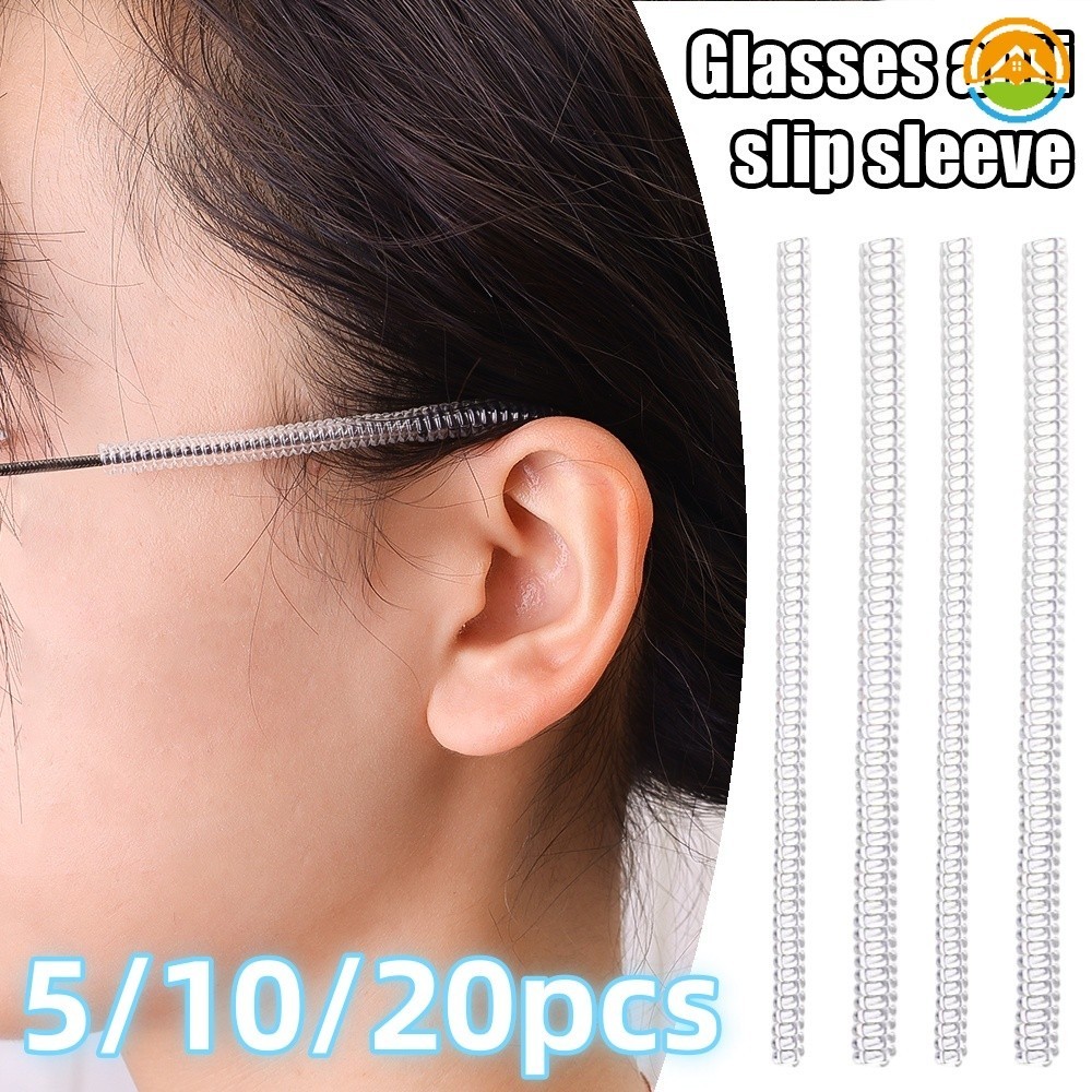 5/10/20Pcs Convenient Practical Glasses Leg Anti Slip Sleeve- Elastic ...